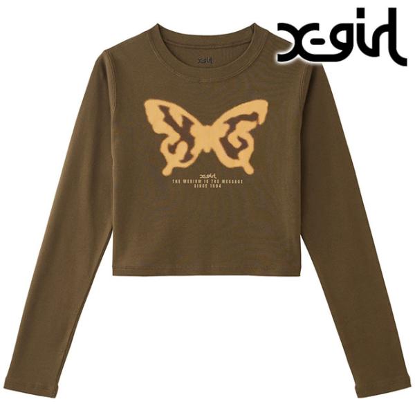 [ ブランド ] エックスガール　X-girl[ ジャンル ]Tシャツ／長袖[ 素　 材 ]綿100％[ サイズ ]着丈×身幅×肩幅×袖丈（cm）Sサイズ：38×36×33×59.5Mサイズ：40×38×34×61※カタログ表記サイズの為、...