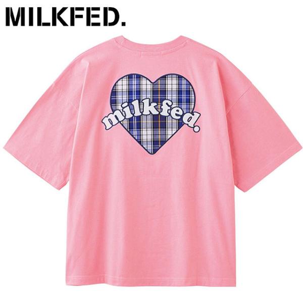 [ ブランド ] ミルクフェド　MILKFED[ ジャンル ]Tシャツ[ 素　 材 ]本体：綿100％刺繍糸：ポリエステル100％[ サイズ ]着丈×身幅×肩幅×袖丈（cm）Mサイズ：59×57×56×21Lサイズ：66×60×59×22 ...