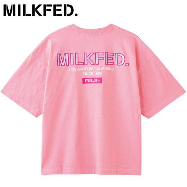 [ ブランド ] ミルクフェド　MILKFED[ ジャンル ]Tシャツ[ 素　 材 ]本体：綿100％刺繍糸：ポリエステル100％[ サイズ ]着丈×身幅×肩幅×袖丈（cm）Mサイズ：59×57×56×21Lサイズ：66×60×59×22 ...