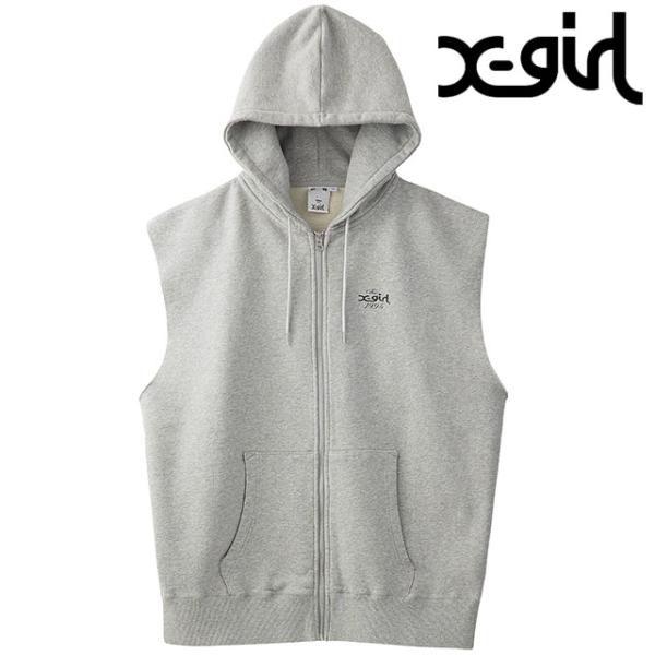 [ ブランド ] エックスガール　X-girl[ ジャンル ]ベスト／スウェットベスト[ 素　 材 ]綿100％[ サイズ ]着丈×身幅×肩幅（cm）Sサイズ：66×60×53.5Mサイズ：68×62×55※カタログ表記サイズの為、実寸とは...