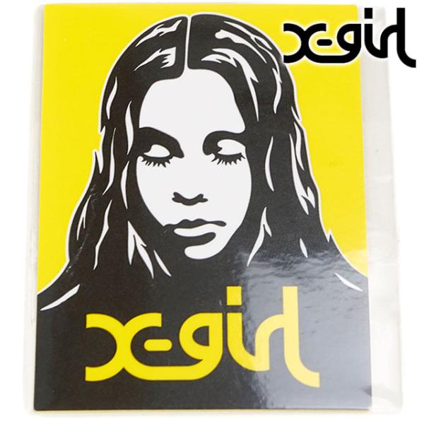 [ ブランド ] エックスガール　X-girl[ ジャンル ]ステッカー[ サイズ ]W4.5×H6.0（cm）※当店にて採寸した値です。商品により個体差がございます。定番フェイスロゴのステッカー車や自転車、バイクなどに貼ってお手持ちのアイ...