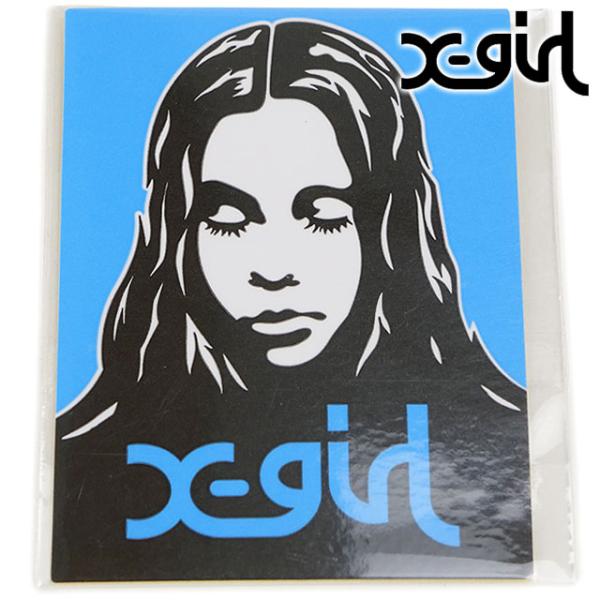 [ ブランド ] エックスガール　X-girl[ ジャンル ]ステッカー[ サイズ ]W4.5×H6.0（cm）※当店にて採寸した値です。商品により個体差がございます。定番フェイスロゴのステッカー車や自転車、バイクなどに貼ってお手持ちのアイ...