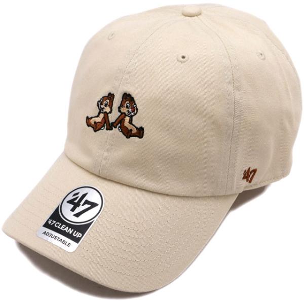 [ ブランド ] フォーティーセブン 　'47[ ジャンル ]帽子／キャップ[ 素　 材 ]コットンコーデに馴染むサンドカラーにチップ＆デールの可愛さをプラスフロントにチップ＆デールの刺繍を施した「’47 CLEAN UP」。やわらかく落ち...