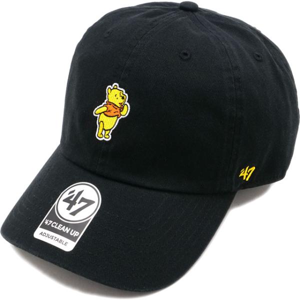 [ ブランド ] フォーティーセブン 　'47[ ジャンル ]帽子／キャップ[ 素　 材 ]コットン黒に映える、くまのプーさんのレトロデザインフロントに愛らしいくまのプーさんをあしらった「’47 CLEAN UP」。シンプルなブラックカラー...