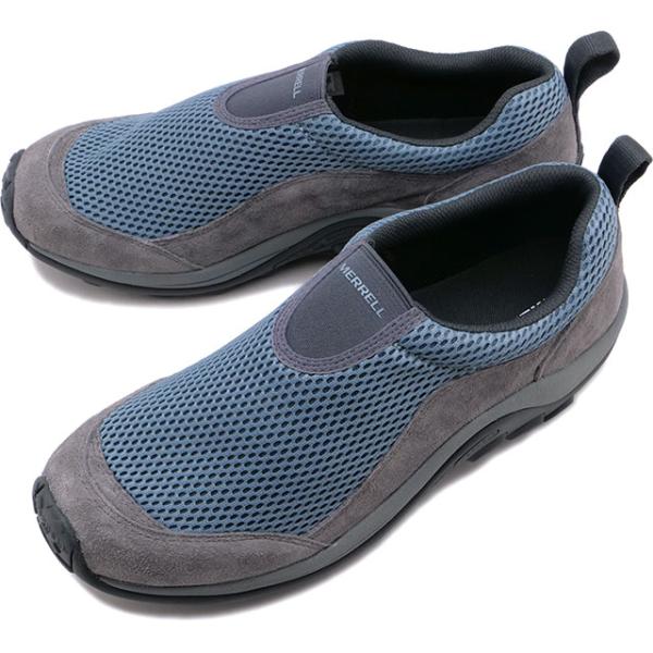 [ ブランド ] メレル　MERRELL[ ジャンル ]スニーカー／スリッポン[ 素　 材 ]アッパー：メッシュ／ピッグスエードアウトソール：ラバーシングルゴアが特徴的なジャングルモック ブリーズ1998年に発売して以来、一度履いたら忘れら...