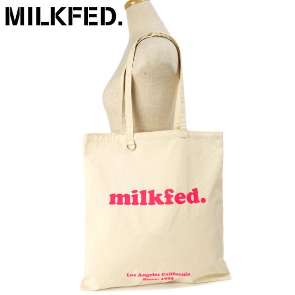 [ ブランド ] ミルクフェド　MILKFED[ ジャンル ]バッグ／トートバッグ[ 素　 材 ]綿100％[ サイズ ]W39×H42（cm）持ち手の長さ：60cm※カタログ表記サイズの為、実寸とは値が異なる場合がございます。16インチノ...