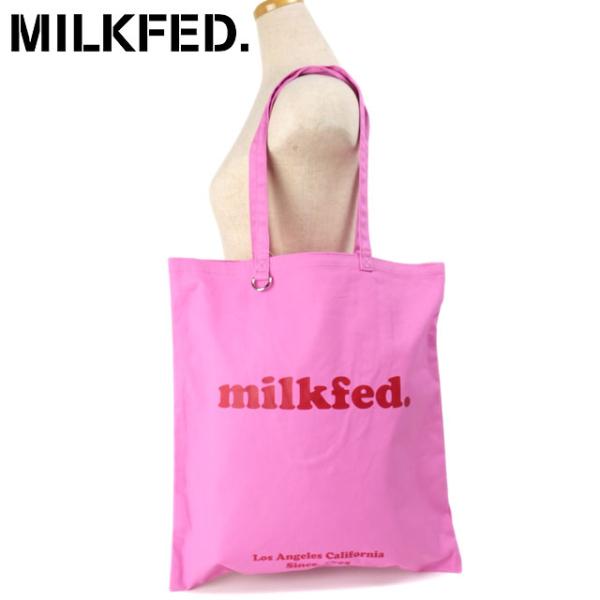 [ ブランド ] ミルクフェド　MILKFED[ ジャンル ]バッグ／トートバッグ[ 素　 材 ]綿100％[ サイズ ]W39×H42（cm）持ち手の長さ：60cm※カタログ表記サイズの為、実寸とは値が異なる場合がございます。16インチノ...