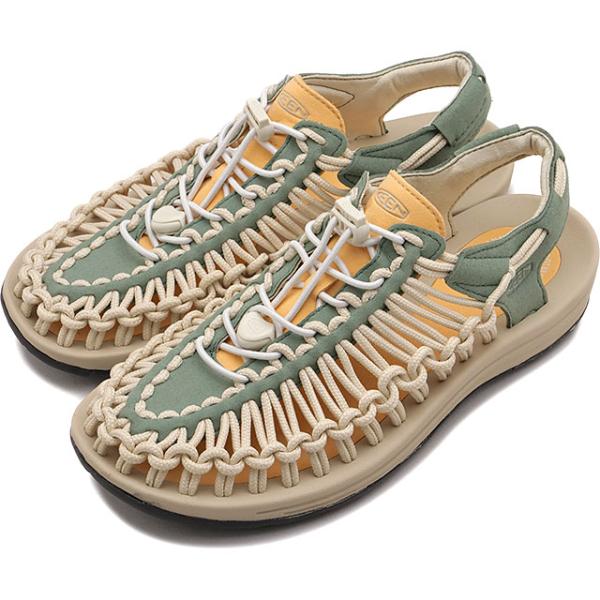 [ ブランド ] キーン　KEEN[ ジャンル ]スニーカー／サンダル[ 素　 材 ]アッパー：3mmリサイクルPET製ラウンドポリエステルコード／マイクロファイバー[ 原産国 ]タイ革命的かつユニークなハイブリッド・フットウェアまったく新...