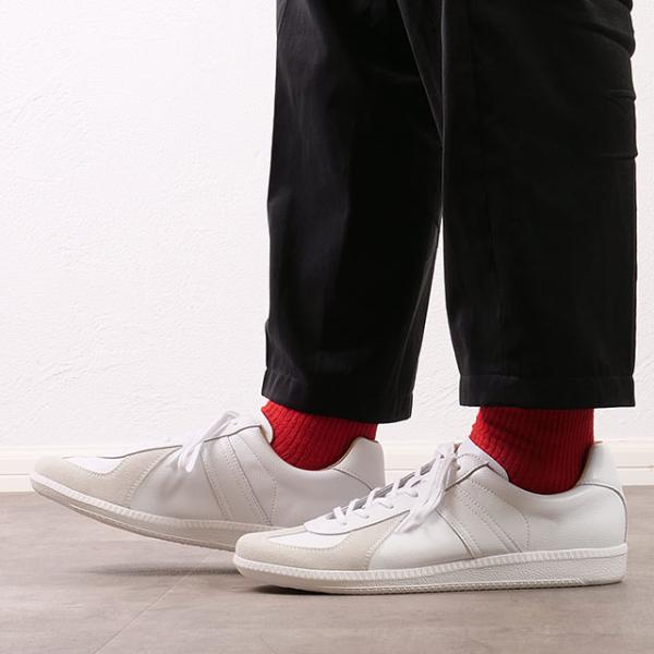 [ ブランド ] GERMAN TRAINER REPRODUCTED EDITION MODEL[ ジャンル ]スニーカー[ 素　 材 ]アッパー：アクションレザー／スエード様々なスタイルに合わせることが出来る大人スニーカー1980年代に...