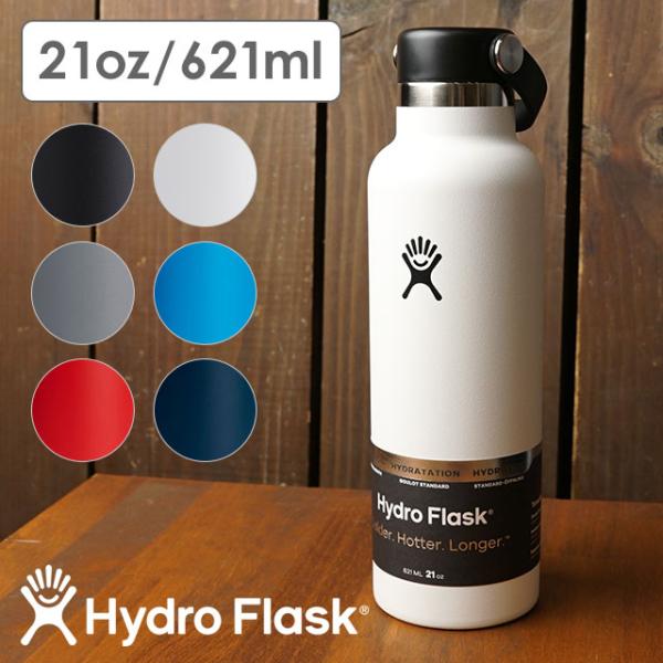 [ ブランド ] ハイドロフラスク　Hydro Flask[ ジャンル ]真空ボトル／水筒[ 素　 材 ]本体：18/8ステンレス鋼（印刷鋼板）フタ：ポリプロピレンパッキン：シリコンストラップ：TPE[ サイズ ]幅7.3×高さ24×口径4...