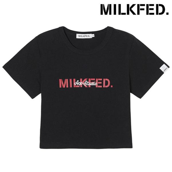 [ ブランド ] ミルクフェド　MILKFED[ ジャンル ]Tシャツ／カットソー[ 素　 材 ]本体：綿97%／ポリウレタン3% リブ部分：綿100%[ サイズ ]着丈×身幅×肩幅×袖丈（cm）1SIZE：41×32×39×15.5※カタ...