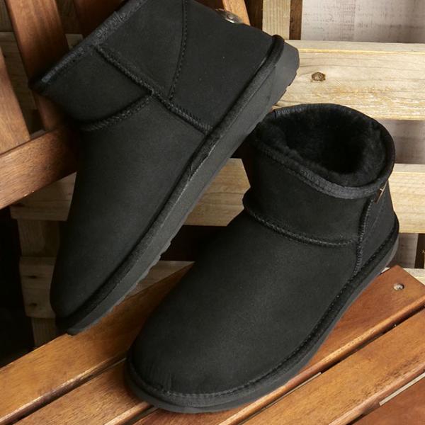 [ ブランド ] エミュー 　emu[ ジャンル ]ショートブーツ／ムートンブーツ[ 素　 材 ]アッパー：シープスキン[ サイズ ]採寸サイズ W8（25.0cm）：筒丈10cm　筒回り35cm　ヒール高3cm※商品により個体差がございま...