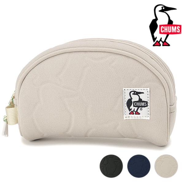[ ブランド ] チャムス　CHUMS[ ジャンル ]ポーチ／小物入れ[ 素　 材 ]Polyester 100％[ サイズ ]W17.5×H9×D7（cm）※カタログ表記サイズの為、実寸とは値が異なる場合がございます。エンボス加工が新しい...