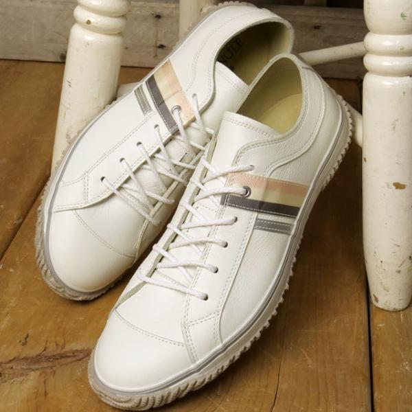 [ ブランド ] スピングル　SPINGLE[ ジャンル ]スニーカー[ 素　 材 ]アッパー：カウレザースッキリとしたフォルムで人気の定番モデル「SP-168」スピングル定番モデルの一つである『SP-168』。アッパーに柔らかい牛革スムー...