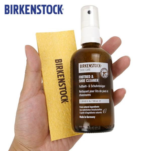 [ ブランド ] ビルケンシュトック　BIRKENSTOCK[ ジャンル ]シューズケア用品[ 成　 分 ]水、エステル型非イオン性界面活性剤、パナマ樹皮エキス[ 内容量 ]100mlシミや汚れも落とす万能クリーナーBIRKENSTOCKフ...