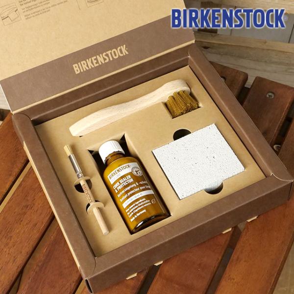 [ ブランド ] ビルケンシュトック　BIRKENSTOCK[ ジャンル ]シューズケア用品[ 素　 材 ]フットベッド＆シュードライクリーナー：天然ゴムスエードブラシ：ブナ材、真鍮ワイヤー製のブラシ[ 内容量 ]コルクシーラー＆プロテクタ...