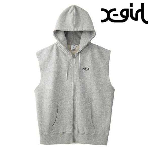 [ ブランド ] エックスガール　X-girl[ ジャンル ]ベスト／スウェットベスト[ 素　 材 ]綿100％[ サイズ ]着丈×身幅×肩幅（cm）Sサイズ：66×60×53.5Mサイズ：68×62×55※カタログ表記サイズの為、実寸とは...