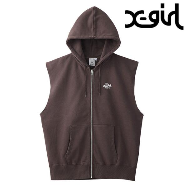 [ ブランド ] エックスガール　X-girl[ ジャンル ]ベスト／スウェットベスト[ 素　 材 ]綿100％[ サイズ ]着丈×身幅×肩幅（cm）Sサイズ：66×60×53.5Mサイズ：68×62×55※カタログ表記サイズの為、実寸とは...