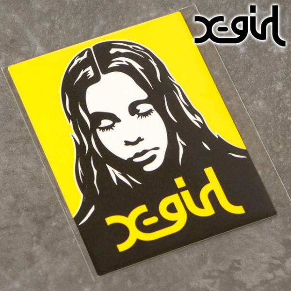 [ ブランド ] エックスガール　X-girl[ ジャンル ]ステッカー[ サイズ ]W4.5×H6.0（cm）※当店にて採寸した値です。商品により個体差がございます。定番フェイスロゴのステッカー車や自転車、バイクなどに貼ってお手持ちのアイ...