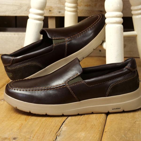 [ ブランド ] ロックポート　ROCKPORT　[ ジャンル ]レザーシューズ／革靴[ 素　 材 ]アッパー：レザー[ 原産国 ]インドオンにもオフにも活躍するレザーのスリッポンシューズ非常に軽量でソフトな履き心地の『TRUFLEX M ...