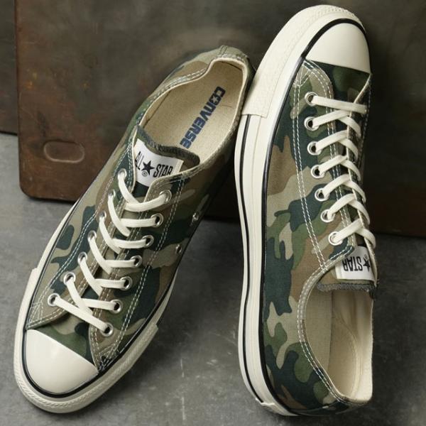 [ ブランド ] コンバース 　CONVERSE[ ジャンル ]スニーカー[ 素　 材 ]アッパー：キャンバス[ 原産国 ]インドネシアヴィンテージ感溢れるオールスターエイジド。90年代のアーカイブであるウッドランカモパターンをベースにした...