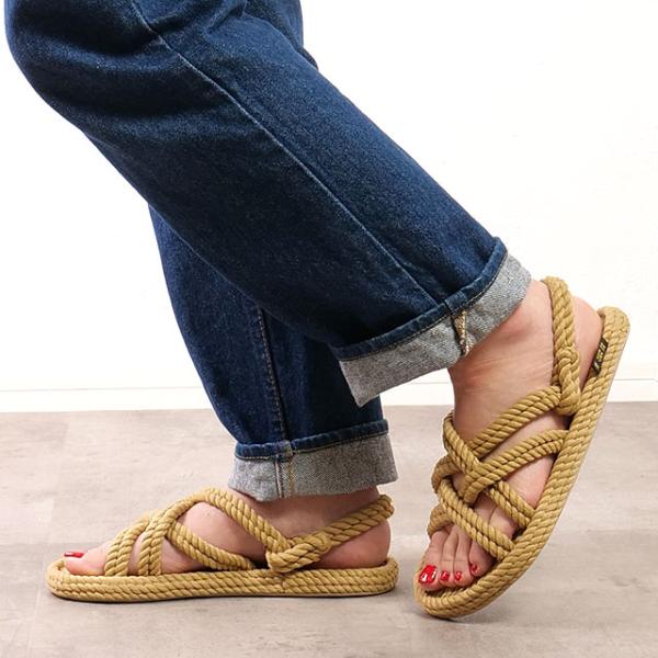 [ ブランド ] ボホノマド 　BOHONOMAD[ ジャンル ]サンダル[ 素　 材 ]アッパー：ポリプロピレン100％アウトソール：天然ラバー100％-発の、環境に優しい「ビーガンロープサンダル」-の楽園と呼ばれる人気リゾート「ボドルム...