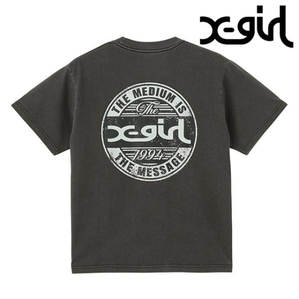 [ ブランド ] エックスガール　X-girl[ ジャンル ]Tシャツ／半袖[ 素　 材 ]綿100％[ サイズ ]着丈×肩幅×身幅×袖丈（cm）Sサイズ：54×40×46×17Mサイズ：57×42×49×18Lサイズ：61×45×53×2...