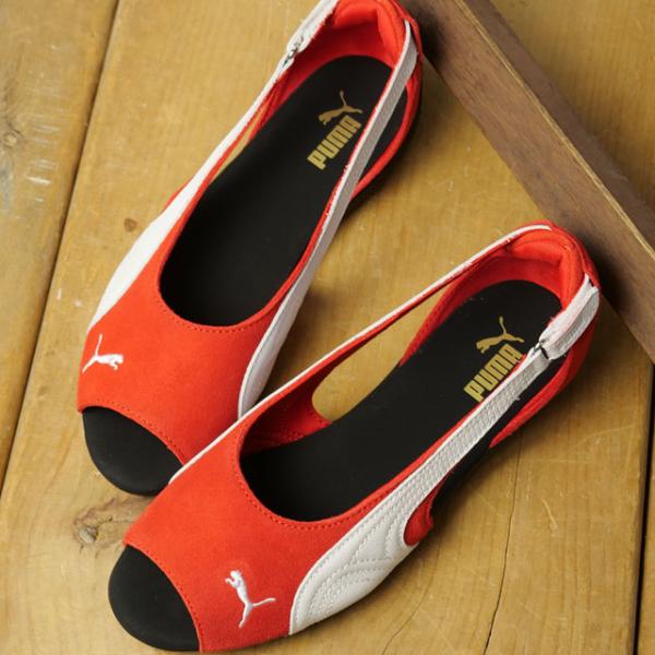 [ ブランド ] プーマ　PUMA[ ジャンル ]サンダル／スニーカー[ 素　 材 ]アッパー：天然皮革[ 原産国 ]中国スピードキャットのDNAを受け継いだ華やかなスリムサンダル「スピードキャット」のスリムなフォルムをそのままサンダルに落...