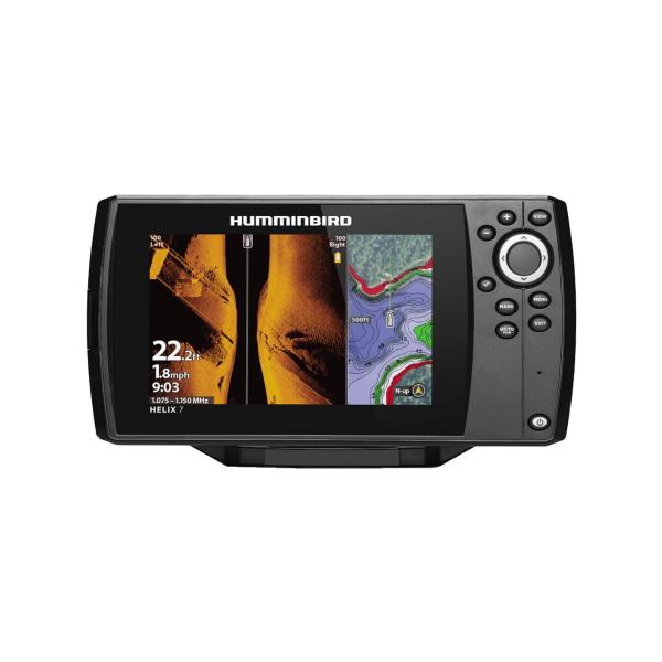 お取り寄せになります。ヘリックス７のメガではない最安モデルです。こちらはネットワーク非対応モデルです。海底地形図を作成できるオートチャートライブ搭載。安心の日本語メニュー、２年保証付き。マップ付きはナビオニクスホットマップスジャパンをセット...