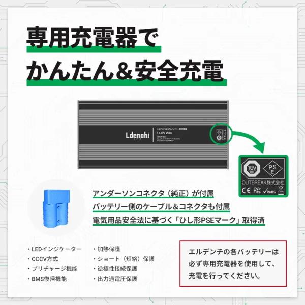 ※お取り寄せ商品となります。納期はメーカーに確認致しましてご連絡差し上げます。仕様ＯＵＴＢＲＥＡＫ株式会社充電電圧（ＤＣ）２９．２Ｖ出力電流２０Ａ入力電圧（ＡＣ）１００Ｖ-２４０Ｖ　５０-６０Ｈｚ最大入力電流１０Ａサイズ　縦２７６ｍｍ×横１...