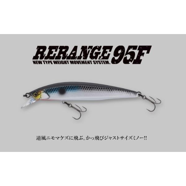 逆風にも負けずに飛ぶ。かっ飛びジャストサイズミノーです。特にウィンディーサイドのワカサギパターンには不可欠です。全長９５ｍｍ重量１０．５ｇフローティングレンジ１．５ｍフック＃５定価１，９８０円