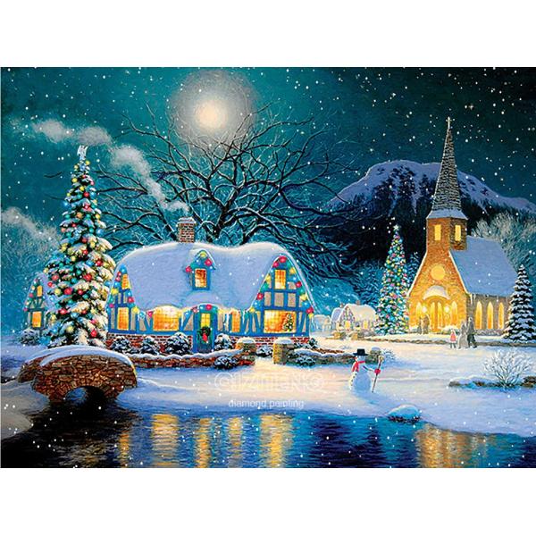 ダイヤモンドアート 風景 クリスマス ピンク フル ダイヤモンド刺繍 30cm×40cm DIY 5D 制作キット ビーズアート ダイヤモンド絵画 母の日 ギフト :ms-daiya-f11 ...