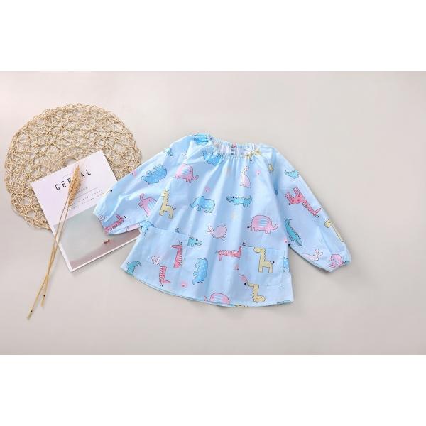 小さなお子様でも脱ぎ着がしやすいすっぽり被れるスモックです。着心地が良いコットン素材で、重ねて着ても軽くお洗濯しても乾きやすいので、忙しいママさんにもおすすめです♪お食事やお絵かき、粘土遊びやお砂場遊び、色んなシーンでお子様のお洋服を汚れか...