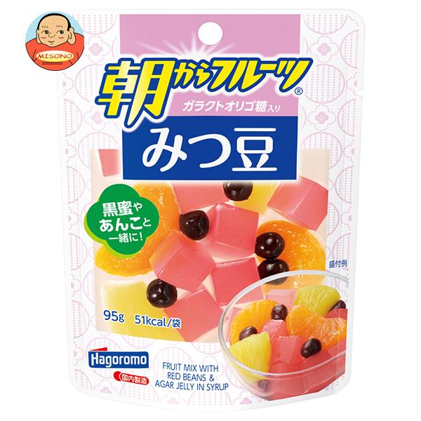 まとめ買いで送料がオトク！3ケースまでは、送料1個口（1梱包）の配送料金でお届けします。1袋あたりの商品価格157円（税別）フルーツ 果物 パウチ ミックス パイン みかん 寒天 みつ豆 朝食 赤えんどう豆