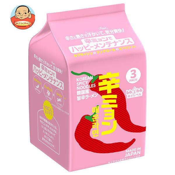 まとめ買いで送料がオトク！1ケースまでは、送料1個口（1梱包）の配送料金でお届けします。1袋あたりの商品価格345円（税別）ラーメン インスタントめん 袋麺 からみょん 旨辛