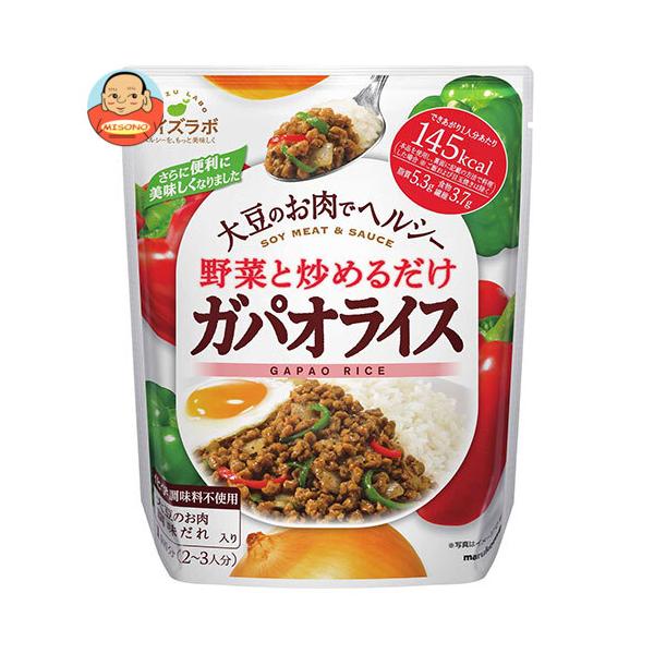 まとめ買いで送料がオトク！3ケースまでは、送料1個口（1梱包）の配送料金でお届けします。1袋あたりの商品価格264円（税別）大豆ミート ガパオライス まるこめ