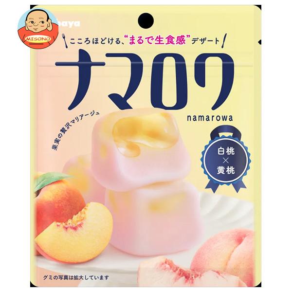 まとめ買いで送料がオトク！3ケースまでは、送料1個口（1梱包）の配送料金でお届けします。1個あたりの商品価格152円（税別）お菓子 グミ 袋 生食感 おやつ マリアージュ 桃 ２種 みずみずしい ゼリー食感