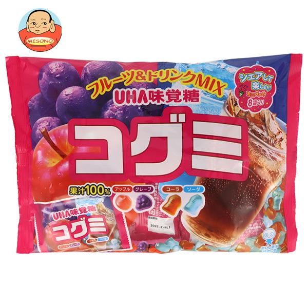 まとめ買いで送料がオトク！3ケースまでは、送料1個口（1梱包）の配送料金でお届けします。1袋あたりの商品価格268円（税別）お菓子 袋 グミ 果汁100％ アソート