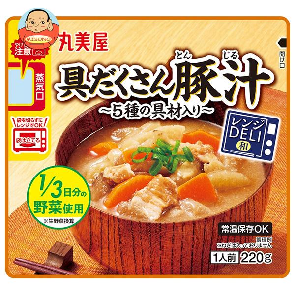 まとめ買いで送料がオトク！3ケースまでは、送料1個口（1梱包）の配送料金でお届けします。1箱あたりの商品価格268円（税別）一般食品 レンジ とん汁 即席
