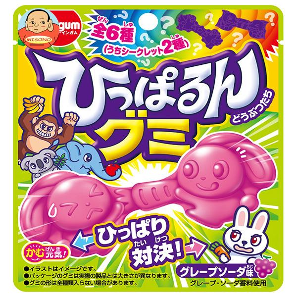 まとめ買いで送料がオトク！3ケースまでは、送料1個口（1梱包）の配送料金でお届けします。1袋あたりの商品価格60円（税別）お菓子 キャンディー グミ グレープ  ソーダ どうぶつ おやつ グミキャンデー
