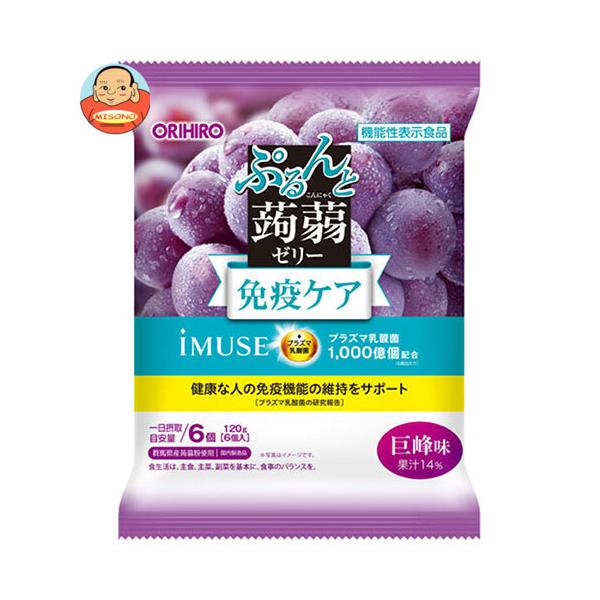 まとめ買いで送料がオトク！3ケースまでは、送料1個口（1梱包）の配送料金でお届けします。1袋あたりの商品価格109円（税別）お菓子 こんにゃくゼリー ダイエット ぶどう 乳酸菌
