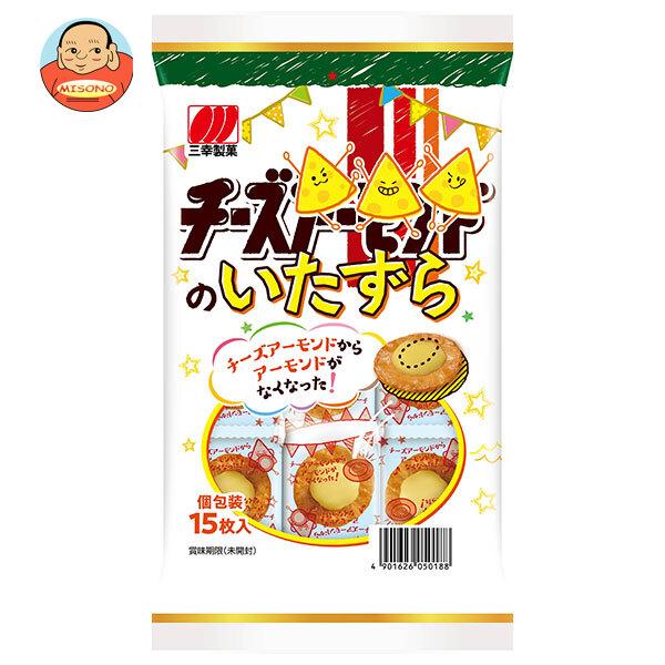 まとめ買いで送料がオトク！1ケースまでは、送料1個口（1梱包）の配送料金でお届けします。1袋あたりの商品価格115円（税別）お菓子 おつまみ せんべい 袋 チーズアーモンド アーモンドなし クラッカー