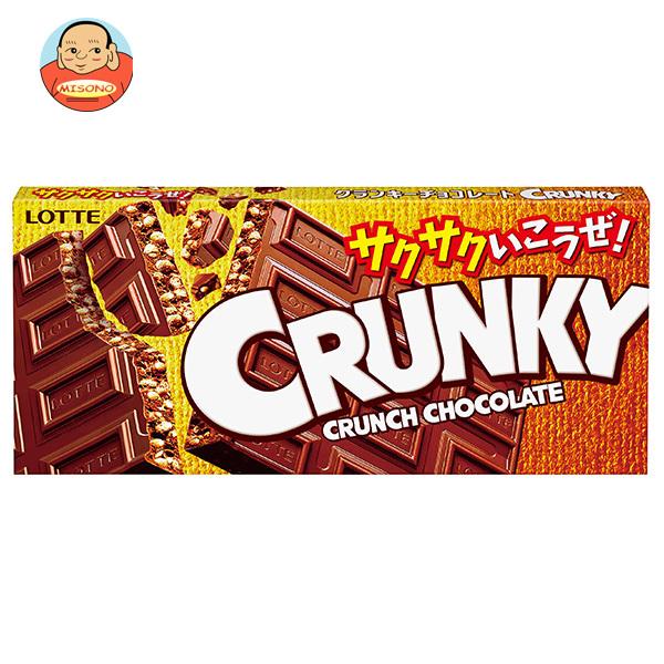 まとめ買いで送料がオトク！3ケースまでは、送料1個口（1梱包）の配送料金でお届けします。1個あたりの商品価格187円（税別）お菓子 チョコ CRUNKY 板チョコ クランチチョコ
