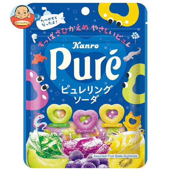まとめ買いで送料がオトク！3ケースまでは、送料1個口（1梱包）の配送料金でお届けします。1袋あたりの商品価格155円（税別）お菓子 駄菓子 Pure ぐみ グミ フルーツ