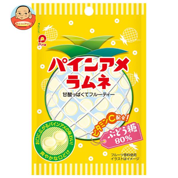 まとめ買いで送料がオトク！3ケースまでは、送料1個口（1梱包）の配送料金でお届けします。1袋あたりの商品価格100円（税別）ラムネ お菓子 パインアメ パイン