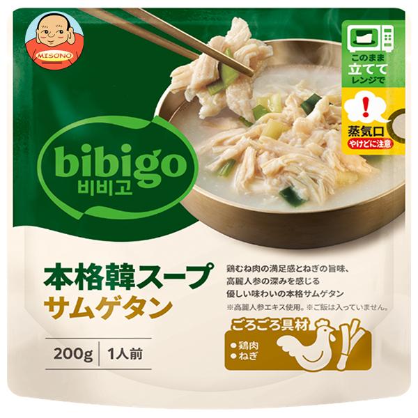 まとめ買いで送料がオトク！2ケースまでは、送料1個口（1梱包）の配送料金でお届けします。1袋あたりの商品価格333円（税別）調味料 韓国 韓国調味料  bibigo ビビゴ スープ  本格韓国料理 サムゲタン 鶏肉