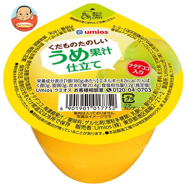 まとめ買いで送料がオトク！2ケースまでは、送料1個口（1梱包）の配送料金でお届けします。1個あたりの商品価格103円（税別）お菓子 ゼリー うめ デザート ナタデココ