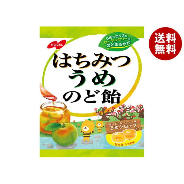 NOBEL ノーベル製菓 はちみつうめのど飴 110g×6袋入×(2ケース)｜ 送料