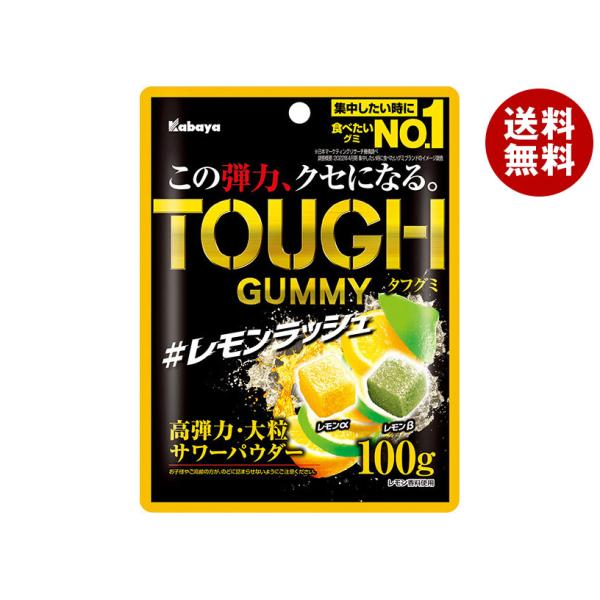 ※送料無料（北海道・沖縄・離島は送料無料対象外です。）お菓子 グミ 袋 TOUGH 高弾力大粒サワー レモン