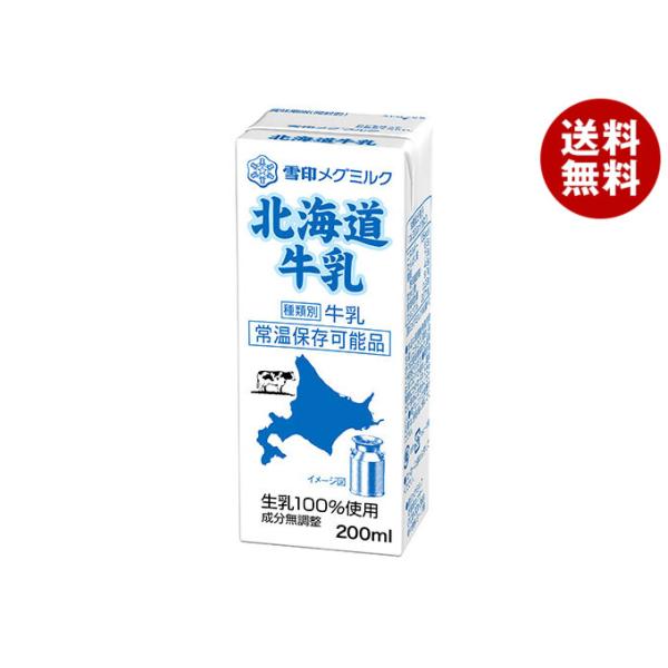 ※送料無料（北海道・沖縄・離島は送料無料対象外です。）常温保存可能なロングライフ牛乳です。牛乳 雪印 紙パック ミルク 生乳100％ MEGMILK